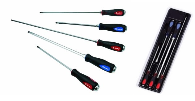 PS-013 Go Through Screwdriver Set – 8 pcs – Tech Pro Professional Tools